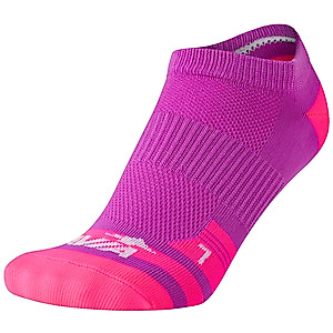 Avia Women's Low Cut Socks - 6 Pack Performance Cushion Comfort No Show Socks - Breathable Athletic Socks for Women (4-9), Size 4-9, Purple/Grey