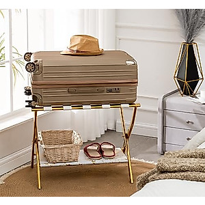 Winsihams Deluxe Luggage Rack for Guest Room - Elevate Your Travel Style and Wow Your Guests!