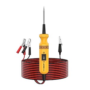 AUTOOL Circuit Probe Kit 6-24V Automotive Circuit Tester with Auto Electrical System Testing Functions (Digital Voltage Tester/Multimeter/Short Finder/Battery Tester/Power or Ground Supply)