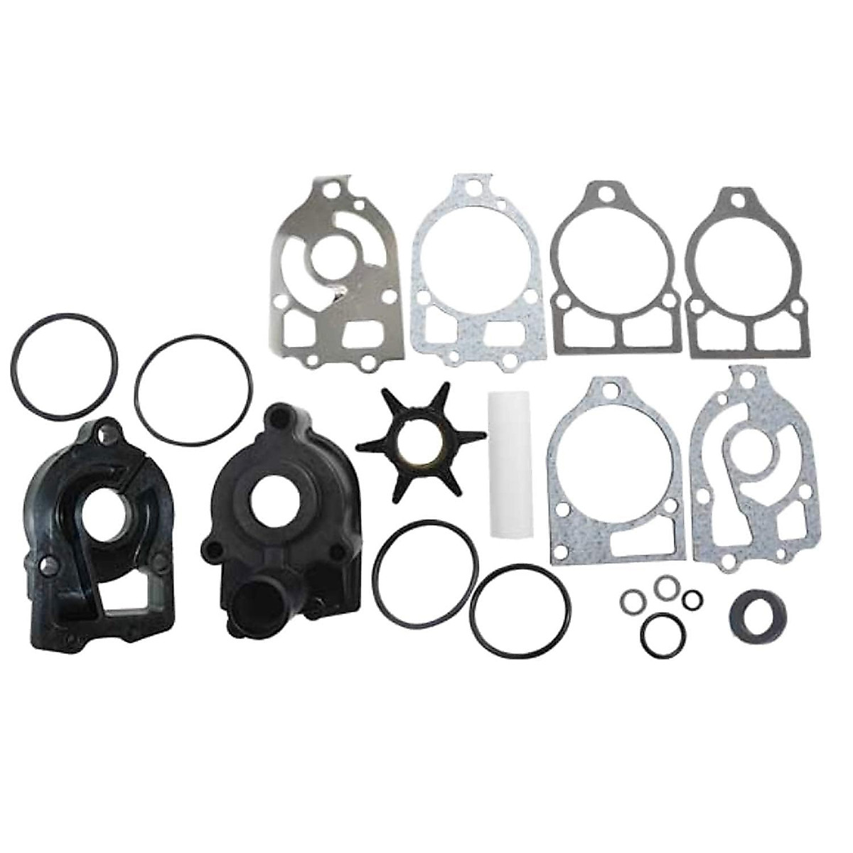 Engineered Marine Products Mercury Water Pump Impeller Kit with Base for 150, 175, 200, 225 Hp V-6 1978-1985, Replaces 46-78400A2, 18-3316