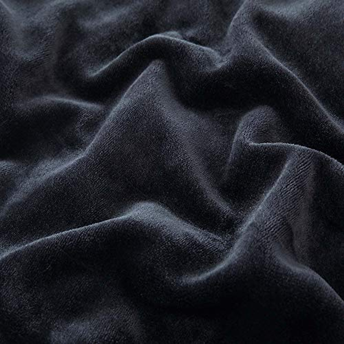 MOONLIGHT20015 Fleece Blanket Queen Size - Super Soft Fuzzy Black Throw Blanket for Couch and Sofa - Lightweight Luxury 400 GSM Microfiber Fluffy Bed Blankets and Throws, 90 x 90 Inches