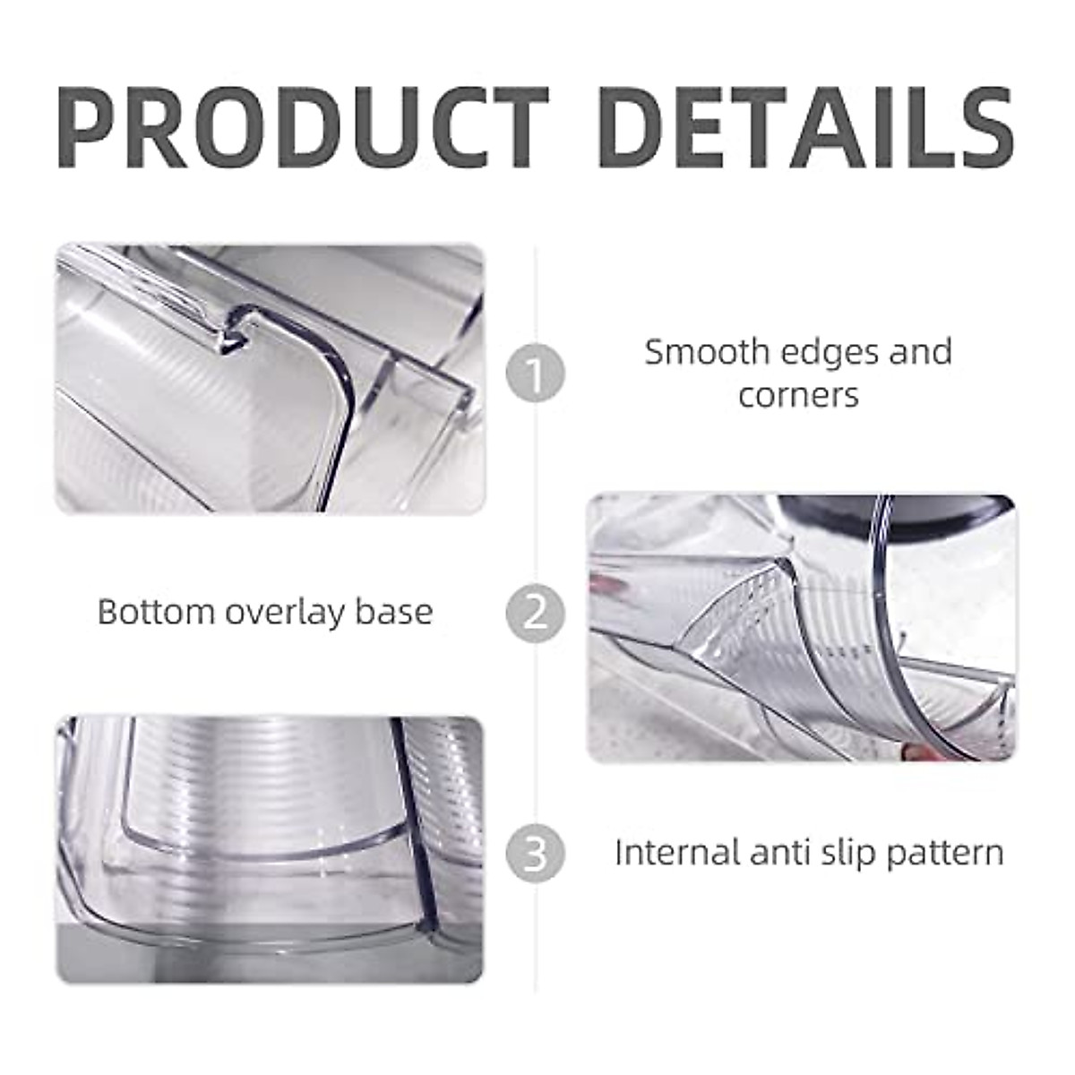 Lechay Plastic Stackable Water Bottle Holders, Water Bottle Organizer Wine and Water Bottle Organizer for Kitchen Cabinets Countertop (Plastic-1 PC)