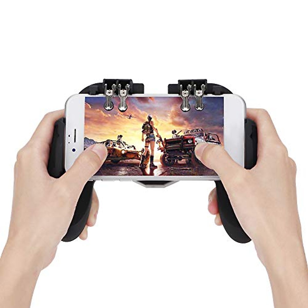 Heat Dissipation Mobile Phone Gamepad, Perfect Cooling Effect Gaming Handle, Mobile Phone Game Controller with Fan, Protect Mobile Phone for Home