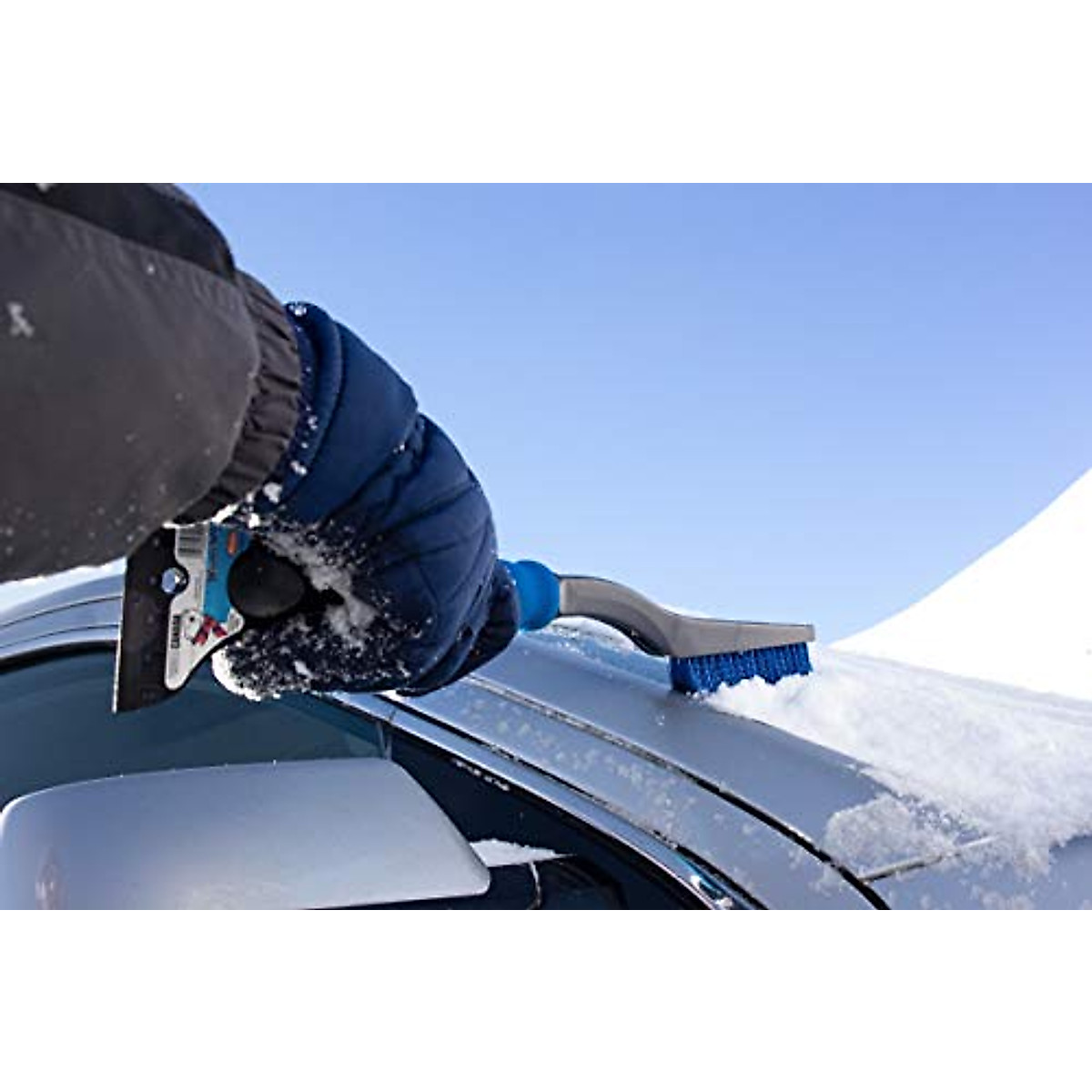 Mallory 530 REACH 24" Snow Brush with Foam Grip (Colors may vary) , Red