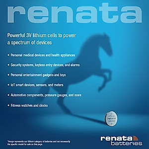 renata CR2016 Cell Coin Button Lithium Battery 3V Tag Watch Key x1 Made in Swiss