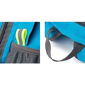 PAXLAMB Backpack Packable Foldable Ultra Lightweight Water Resistant Durable Camping Travel Hiking Daypack for Men Women (Blue)