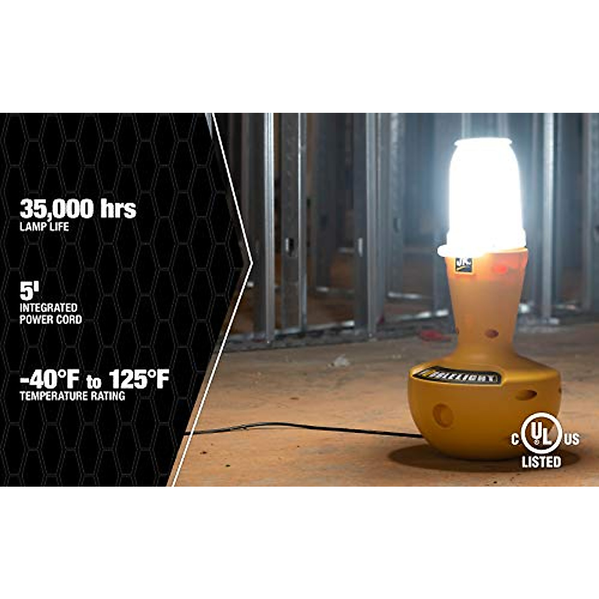 Wobble Light 111206 Wobbel Light LED, Yellow/Black