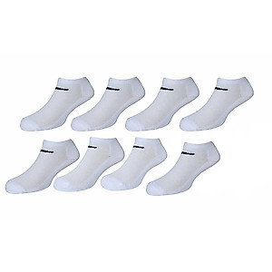 Nike Little Boys Lightweight No Show Socks 8 Pack, 5-7 Shoe Size, Age: 10C-3 Year Old)