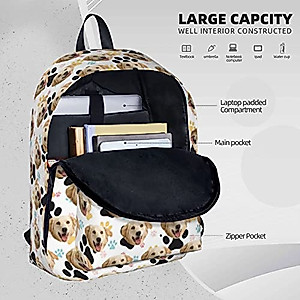 WAYABO Custom Backpack Personalized Face/Text/Photo Casual Backpack Women Man Unisex (Style-4)