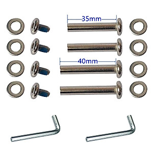 F-ber Luggage Suitcase Wheels Replacement Kit 68x24mm/2.68"x0.94" w/ 6mm ABEC 608zz Inline Outdoor Skate Replacement Wheels, Set of (2) Wheels (OD:68 W:24 ID:6 Axles:35&40)