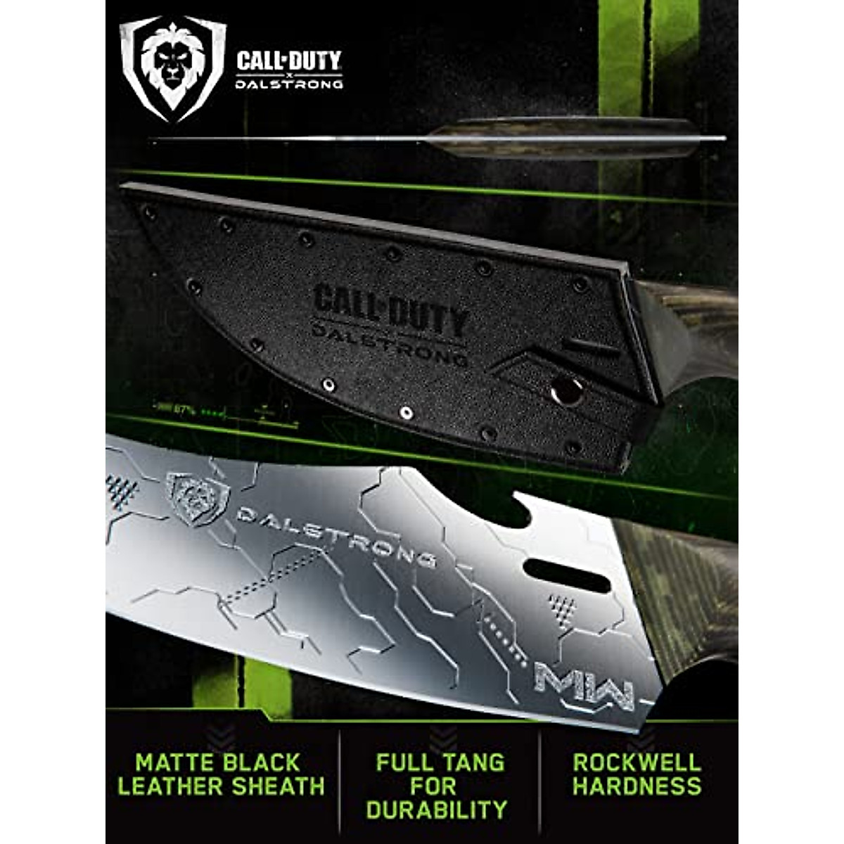 Dalstrong Pitmaster BBQ & Meat Knife - 6.5 inch - Call of Duty Edition - Exclusive Collector Set - High-Carbon 9CR18MOV Steel - G10 Digital Camo Handle - Thin & Zero Friction Blade - Leather Sheath