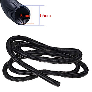 PIVBY 30 ft Dog Cat Cord Protector Wire Loom Tubing Protect Electric Wires Chewing from Rabbits, Cats and Other Pets - Efficiently manages Open Cables