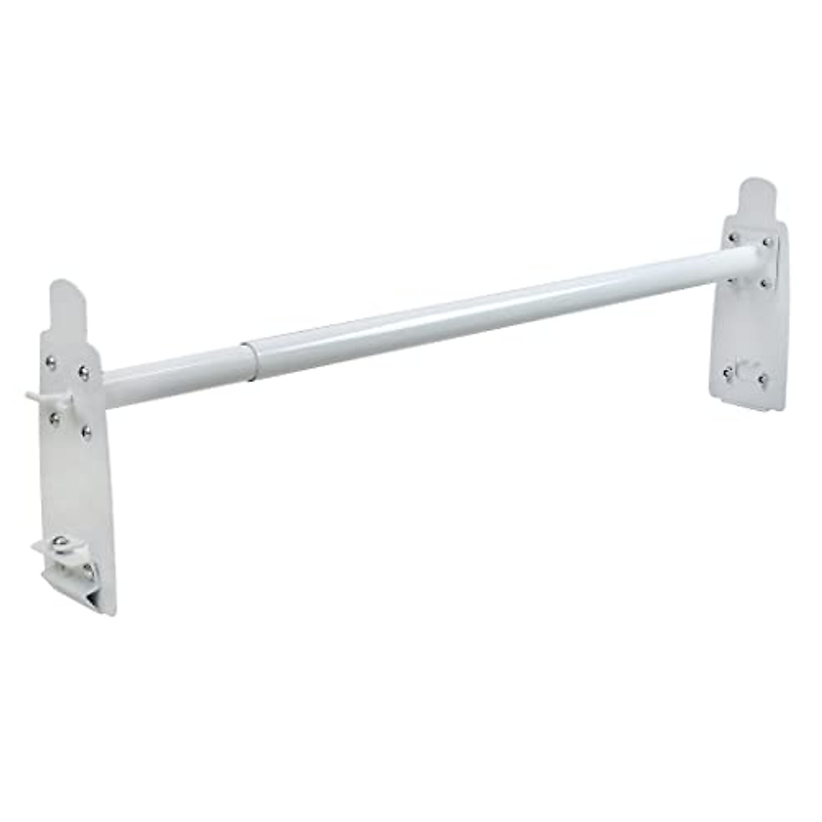 Roof Ladder Rack for Van 3 Bars White Heavy Duty Rain Gutter Mount - 750 Lbs Capacity - Compatible with Chevy Express, GMC Savana, Ford E150 250 350