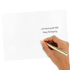 Hallmark Peanuts Thanksgiving Cards Assortment, Snoopy and Friends (16 Assorted Cards with Envelopes)