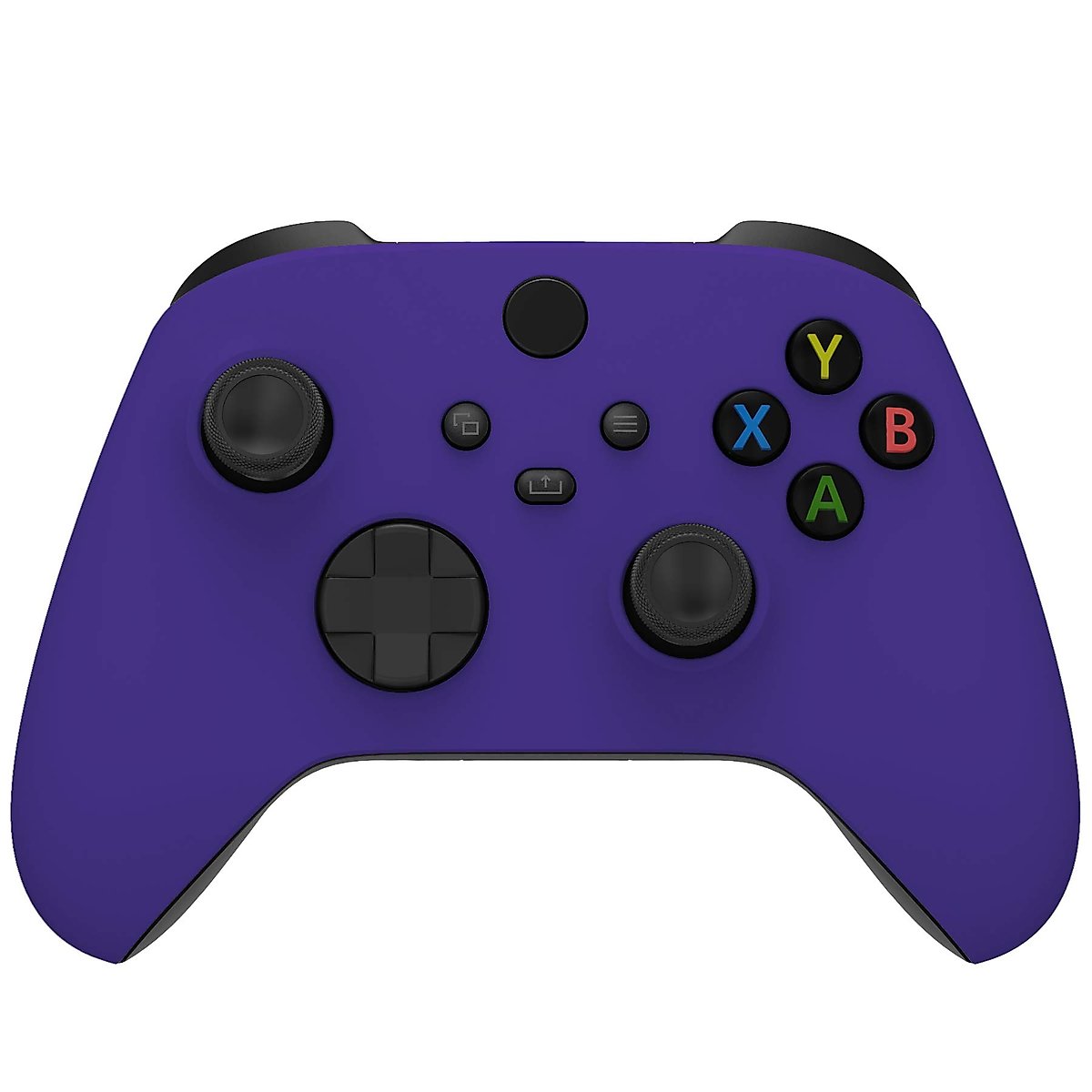 eXtremeRate Side Rails Grips Shell for Xbox Series X & S Controller, Purple Soft Touch Grip Custom Accessories Back Panels Cover Faceplate for Xbox Core Wireless Controller [Controller Excluded]