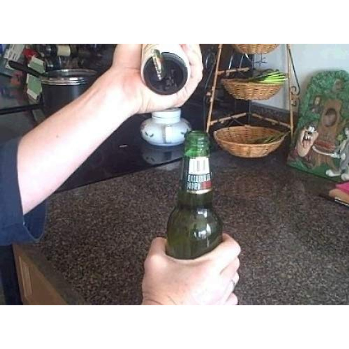 SENTOL Push Down Beer Bottle Opener (White)