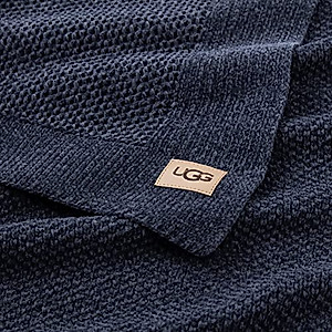 UGG Amata Couch Throw – Decorative Chenille Knit Accent Blanket – Sofa Throw – Cozy Home Décor – Soft, Luxurious Throw Blanket with Border for Sofa or Bed - 50” x 70” - Imperial