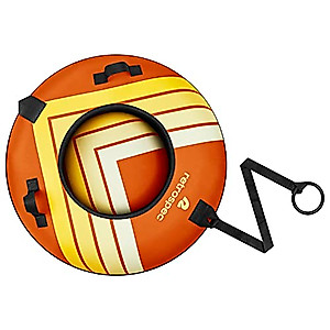 Retrospec Snowslide Tow 60” Inflatable Snow Tube for Kids, Youth & Adults - Heavy Duty Hard Bottom Snow Sled with Handles & Tow Rope - Winter Outdoor Toy for Boys, Girls, Men, & Women