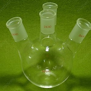 NANSHIN lab Glass,Flat Bottom Flask,500M​L,4 Neck,24/40​,Three Neck,lab Flask 24/40
