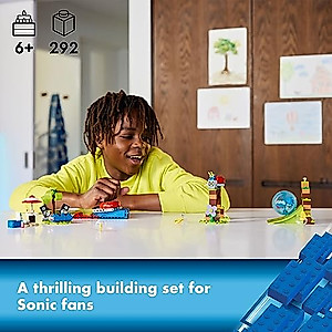 LEGO Sonic The Hedgehog Sonic’s Speed Sphere Challenge 76990 Building Toy Set, Sonic Playset with Speed Sphere Launcher and 3 Sonic Figures, Fun Birthday Gift for Young Fans Ages 6 and Up