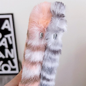 for Samsung A04/A04s Furry Phone Case, Tiger Calico Tabby Cat Striped Gradients Animal Fur Pattern Fuzzy Fluffy Soft Warm Hair Plush Phone Case