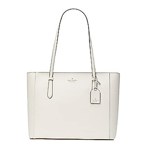 Kate Spade New York Schuyler Medium Leather Tote Shoulder Bag in Parchment