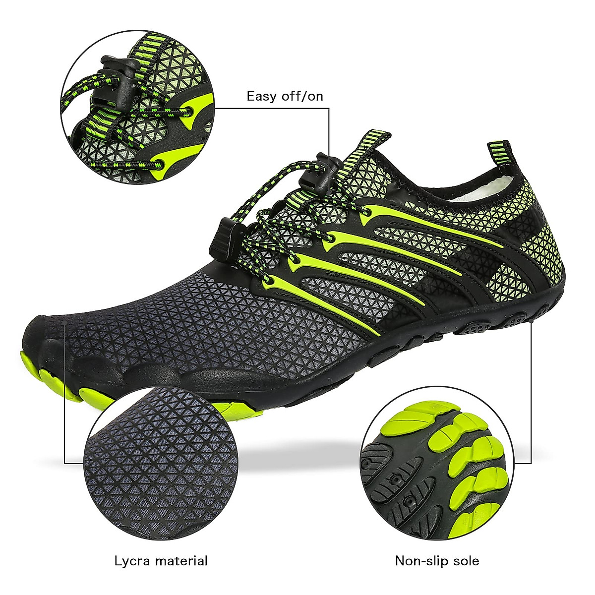 Mens Women Water Sport Shoes Barefoot Quick-Dry Aqua Socks for Beach Swim Surf Yoga Exercise