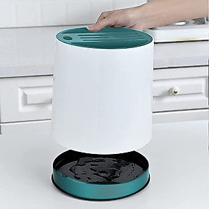 ceramic Utensil Caddy Kitchen Rotatable Tableware Storage Box， Chopsticks Fork Holder Cutlery Drain Rack， Spoon Fork Shelf Storage Holder Box Pen Holder chopstick holder