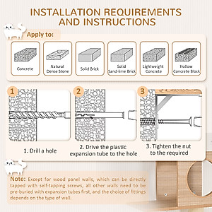PawHut Wall-Mounted Multi-Level Cat Tree Activity Tower with Sisal-Covered Scratching Posts & an Interior Condo Area