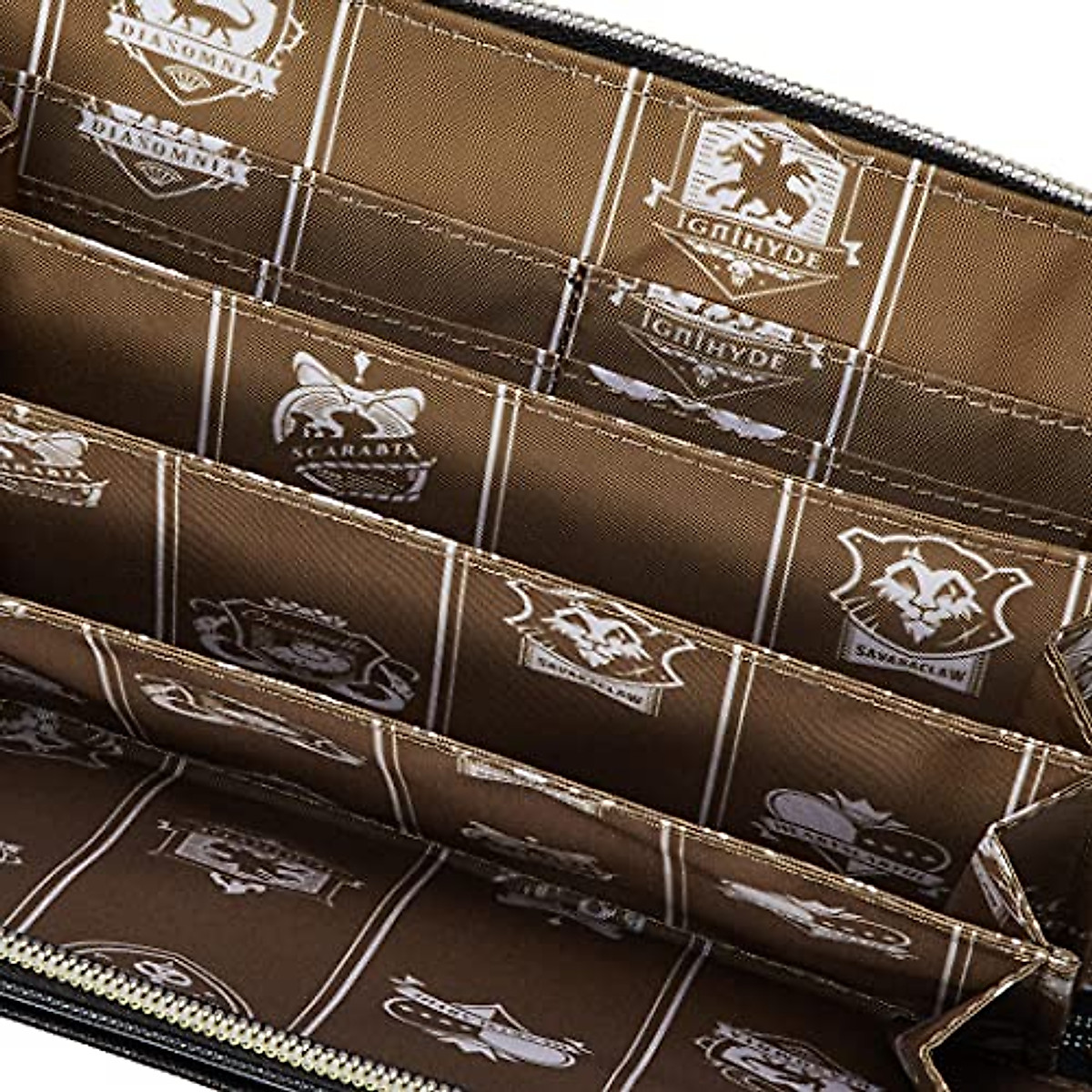 Disney Twisted Wonderland 0130 Women's Shoulder Bag, Mini Bag, Crossbody Bag, Water Repellent, Synthetic Leather, Lightweight, Small, Logo, Multi-functional, Smartphone, Black (MTW-147)