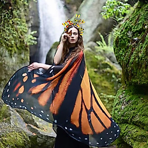 XINXIYAN Butterfly Headband for Women Girls Adult Butterfly Antenna Headband Mardi Gras Headpiece Halloween Fairy Costume Fascinators for Women Party Favors