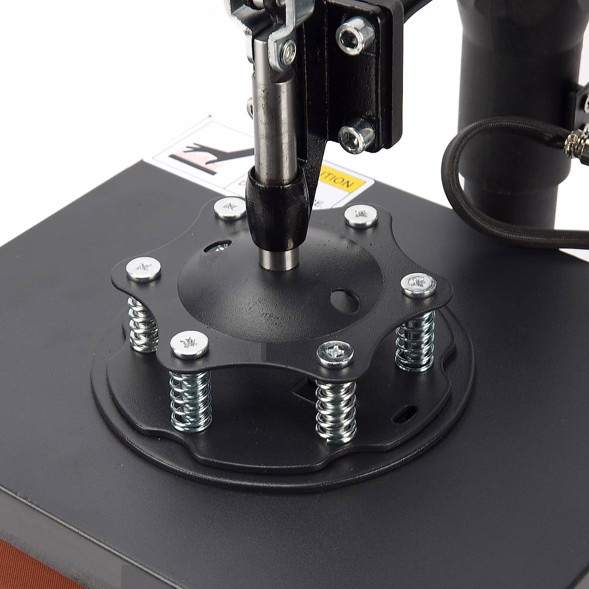 Hihone 5 in 1 Heat Press Machine, 12 x 10 inches Digital Sublimation 360 Degree Swivel Professional Heat Transfer for T-Shirt, Hat, Bag and Mug