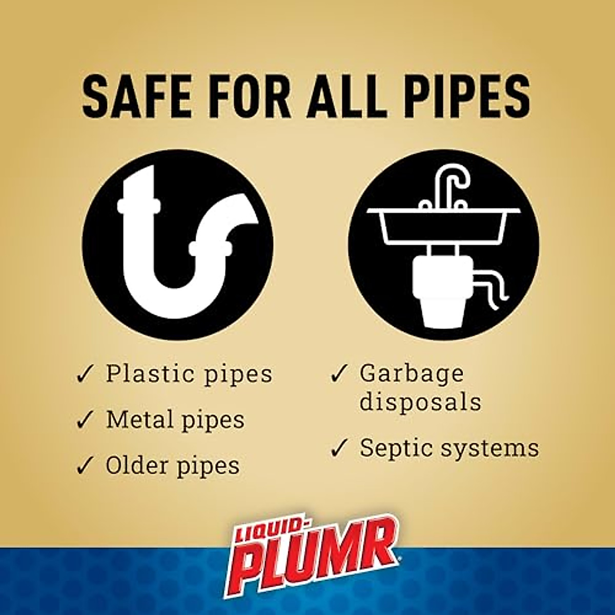 Liquid-Plumr Pro-Strength Clog Destroyer Gel with PipeGuard, Liquid Drain Cleaner - 80 Ounces (Package May Vary)