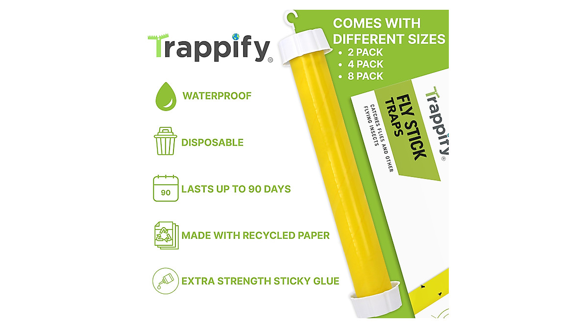 Trappify Hanging Fly Traps for Indoor & Outdoor Pest Control