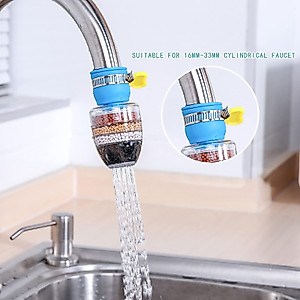 Water Filter for Sink, Water Filter Faucet Bathroom Sink, Interface Faucet Filter Water Purification Universal WaterSaving Water Filter Shower Head Filter Shower Faucet Handle (3pcs)