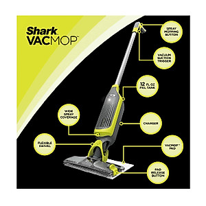 Shark VACMOP Cordless Hard Floor Vacuum Mop with Disposable VACMOP Pad, VM200