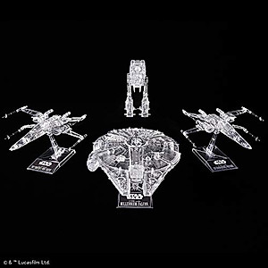 Bandai Hobby - Star Wars - The Last Jedi Clear Vehicle Set, Bandai Spirits VM Model Kit
