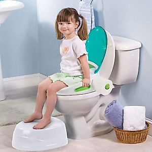 Summer Infant Step by Step Potty, Neutral – 3-in-1 Potty Training Toilet – Features Contoured Seat, Flushable Wipes Holder and Toilet Tissue Dispenser