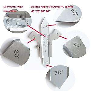 Manual Welding Gauge Standard Weld Seam Gauge Fillet Inspection Tool