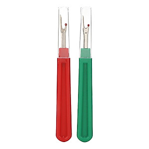 Colorful Stainless Steel Seam Ripper Set with Handy Handles - Thread Remover and Needlework Accessories for Sewing Kit Embroidery Quilting Tools and Thread