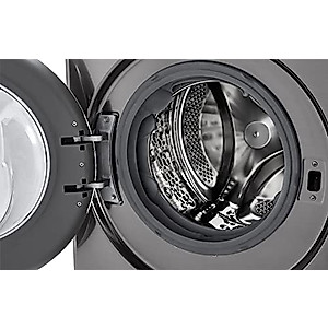 LG WM3555HVA 24 Inch Smart Front Load Washer/Dryer Combo with 2.4 cu.ft. Capacity, 14 Wash Programs, 13 Wash Options, 8 Dry Cycles, TurboWash™, Allergiene™ Cycle, Sanitize Cycle, Steam Refresh,