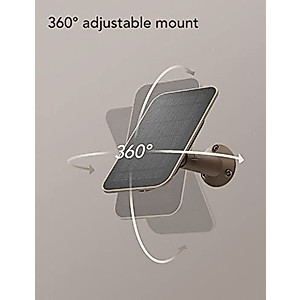 Nooie Solar Panel Charger for Nooie Pro Cam, Weather-Resistant, IP65 Waterproof, 360° Adjustable Mount, Non-Stop Green Charging, ONLY Compatible with The Nooie Pro Cam, 2W/6V