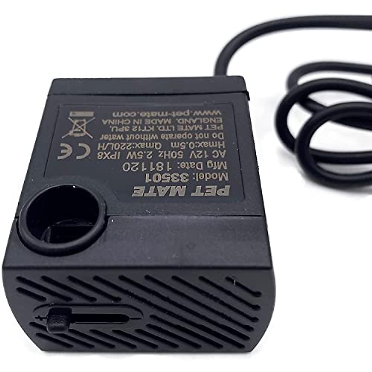 Cat Mate Replacement Pump for Pet Fountain (Power Adapter Not Included)