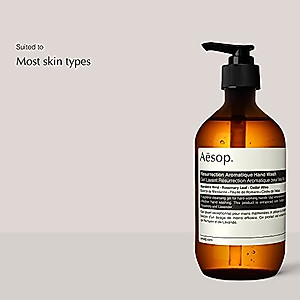 Aesop Resurrection Aromatique Hand Wash | 500mL/16.9 oz | Paraben, Cruelty-free & Vegan