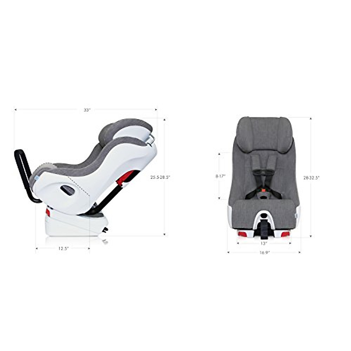 Clek Foonf Convertible Car Seat, Mammoth (Flame Retardant Free Merino Wool + Tencel Blend)