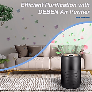 2 Pack TPLMB Air Purifiers for Bedroom H13 HEPA Filter,Fragrance for Better Sleep,Small Air Purifier with Nightlight Speed Control,For Home Living Room Dorm,24dB Filtration System,P60 (2, Black)