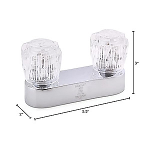 Two Handle Hot and Cold Faucet for Shampoo Bowls 3 3/8" Center to Center Replaces Marble Products #700 and Belvedere fixtures