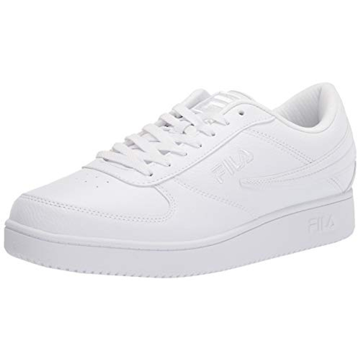 Fila Men's A-Low Sneaker, White/White/White, 14
