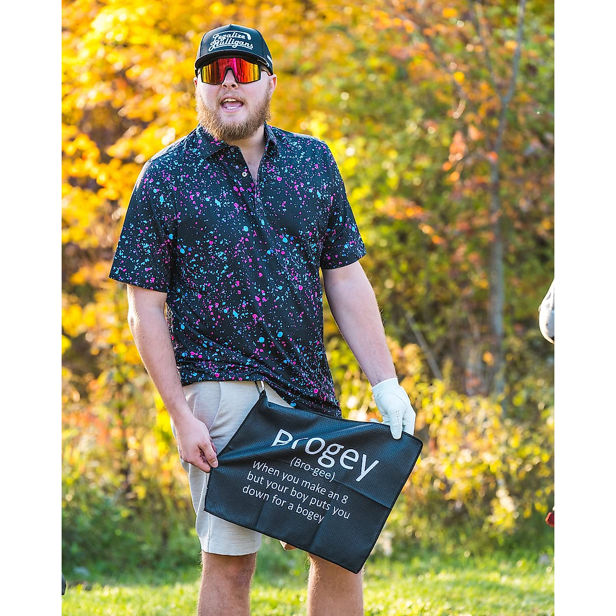 SHANKITGOLF Funny Golf Rope Hat Legalize Mulligans Adjustable Golf Hat Gag Gift Joke Black