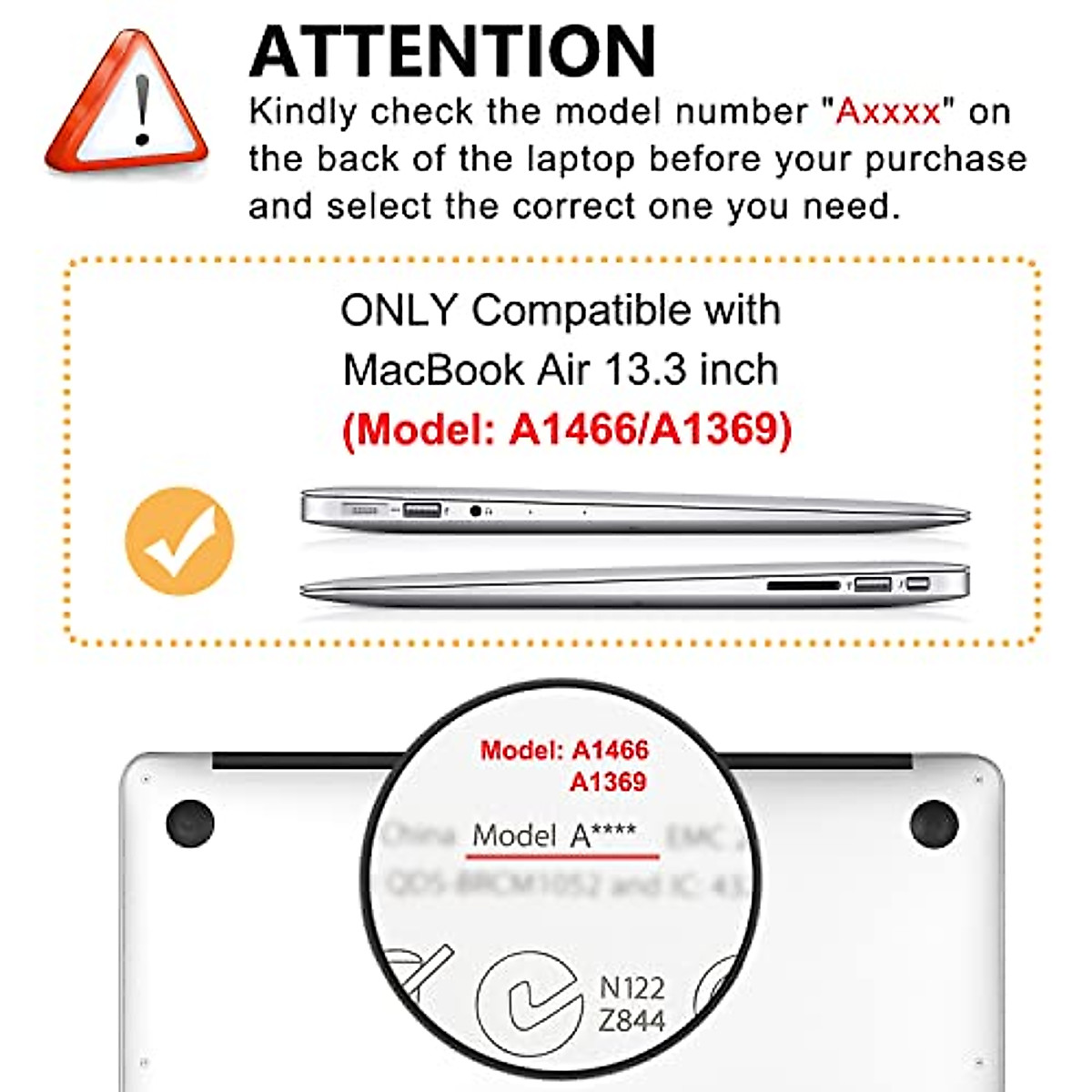 iDonzon Case for MacBook Air 13 inch (A1466/A1369, 2010-2017 Release), 3D Effect Matte Clear See Through Hard Cover & Keyboard Cover Only Compatible Older Version Mac Air 13.3 inch - Garden Flowers